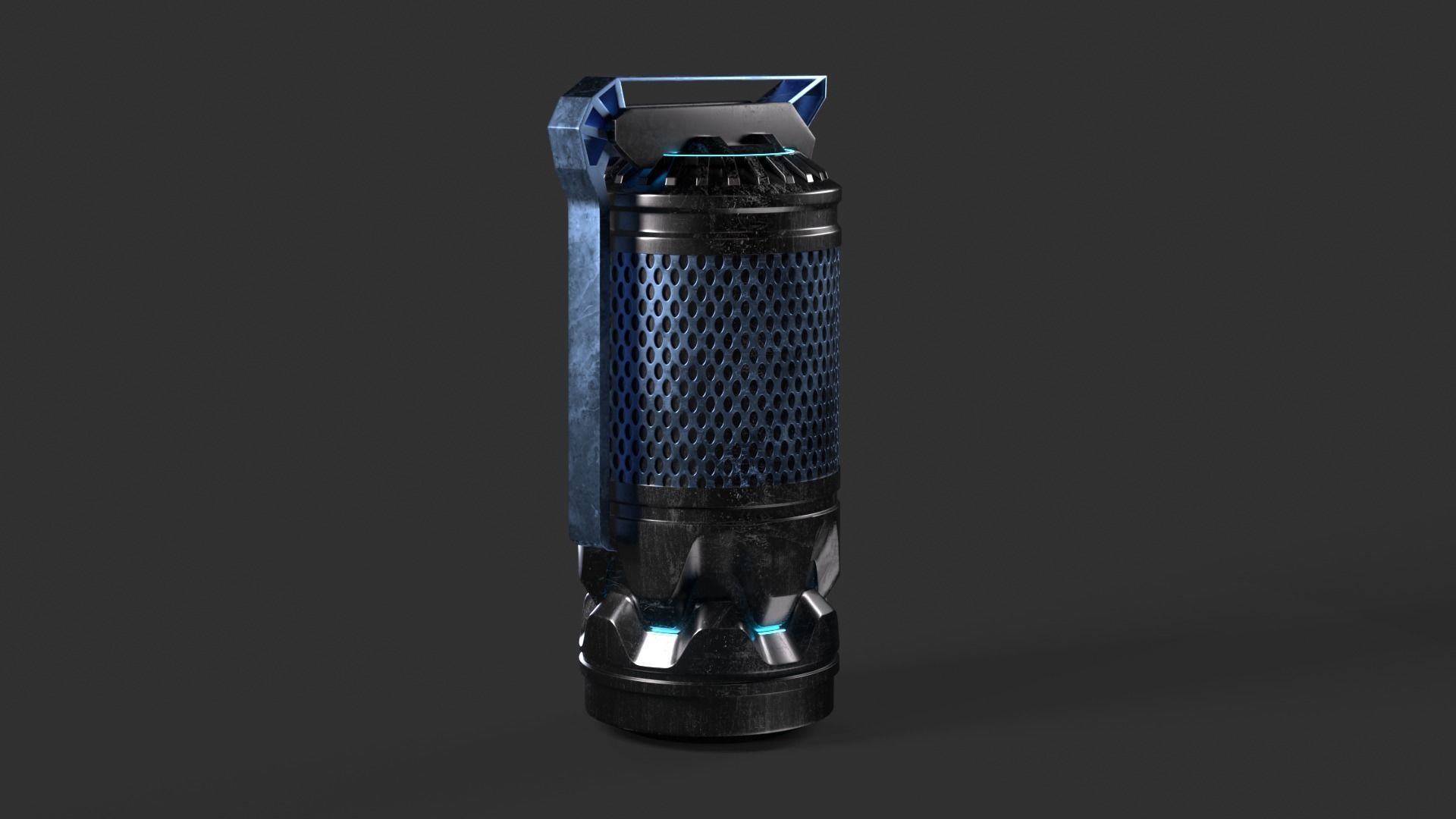 3D model Sci Fi Stun Grenade Flashbang Low Poly 3D Model VR / AR / low ...