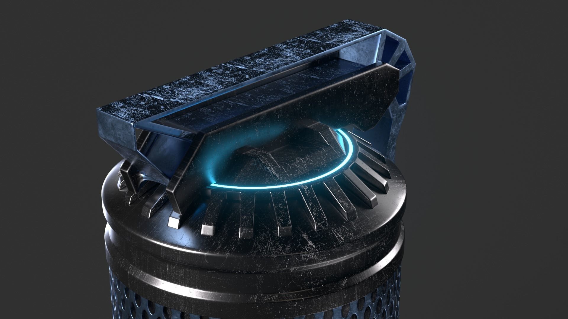 3D model Sci Fi Stun Grenade Flashbang Low Poly 3D Model VR / AR / low ...