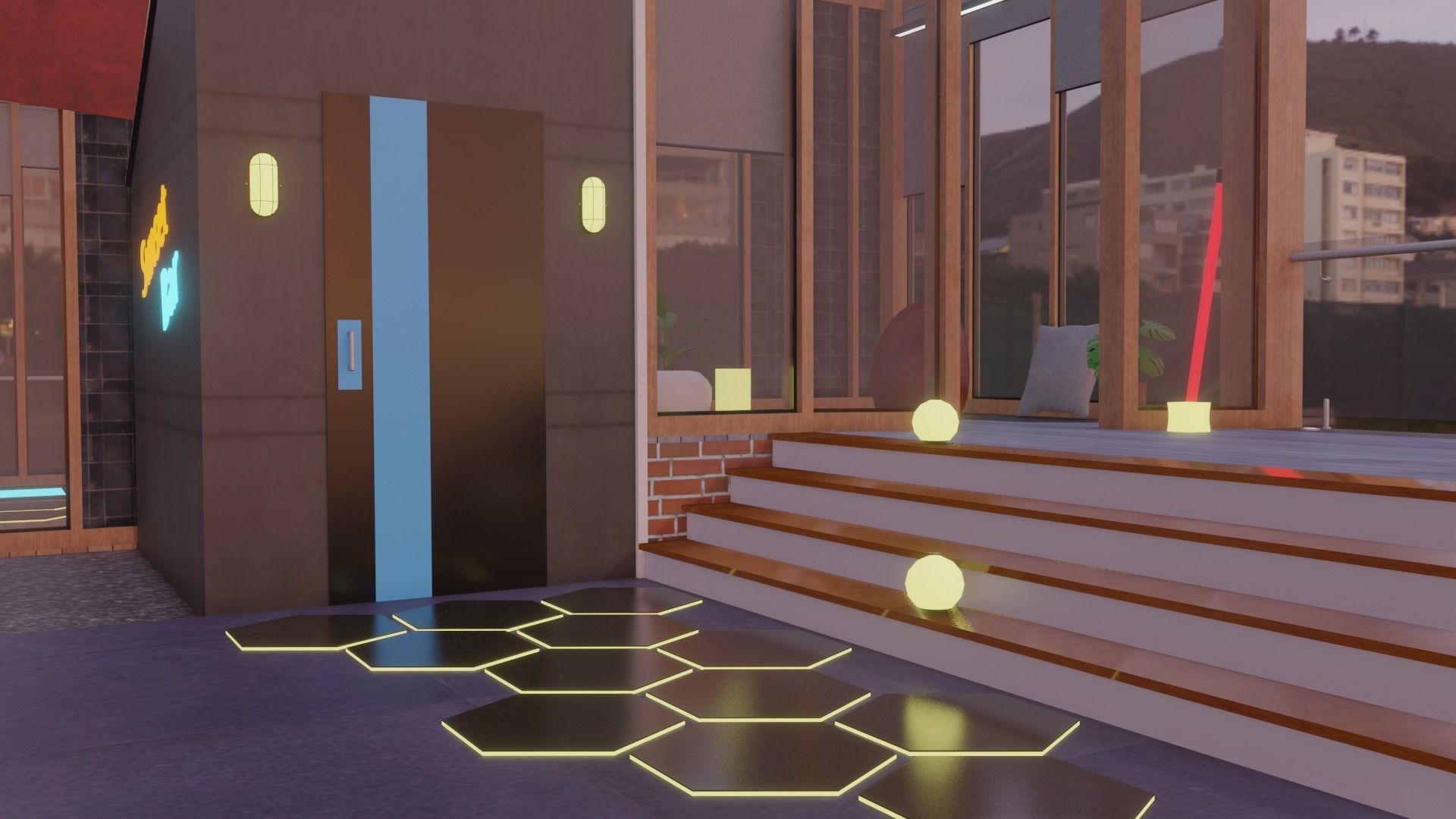 3D model Metaverse Rooftop Bar VR / AR / low-poly | CGTrader