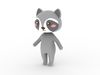 3D model Cartoon Ratel character 3d VR / AR / low-poly rigged animated ...