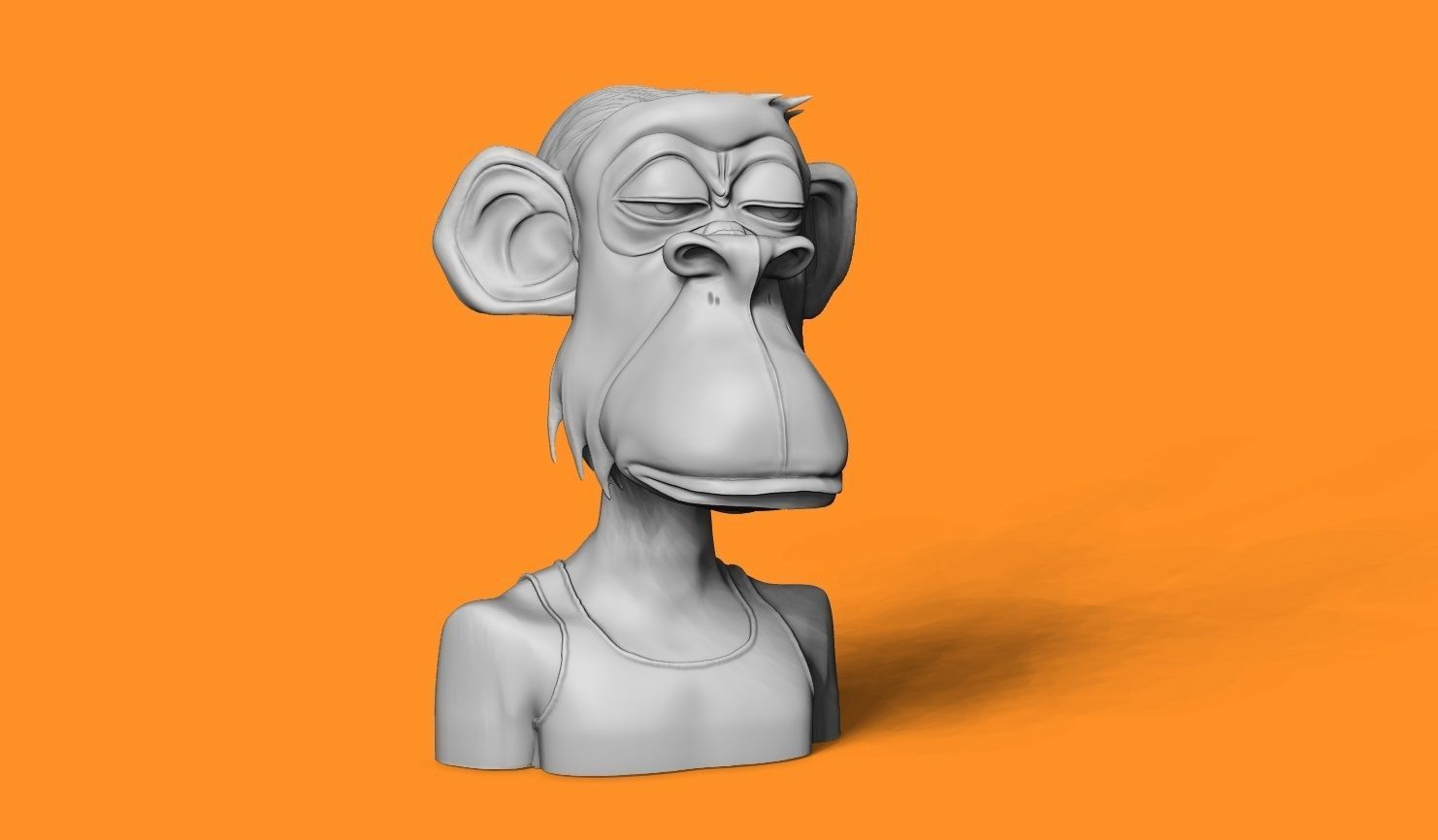 ape nft 5 3D model 3D printable | CGTrader