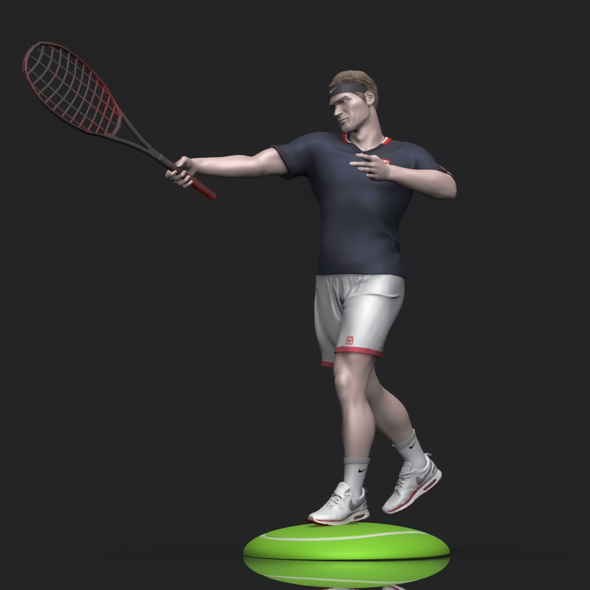 Roger Federer 3D Printable 3 3D model 3D printable | CGTrader