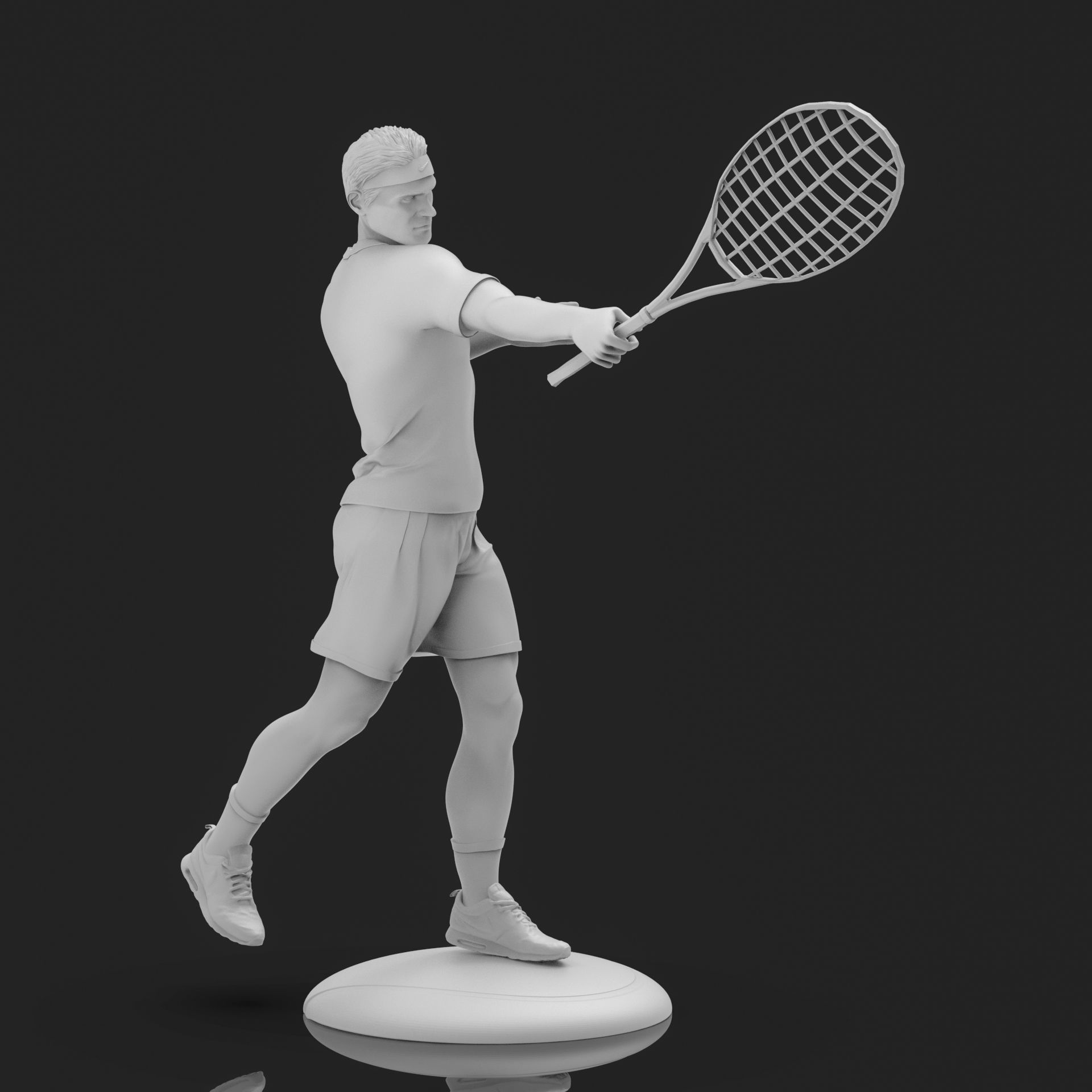 Roger Federer 3D Printable 3 3D model 3D printable | CGTrader