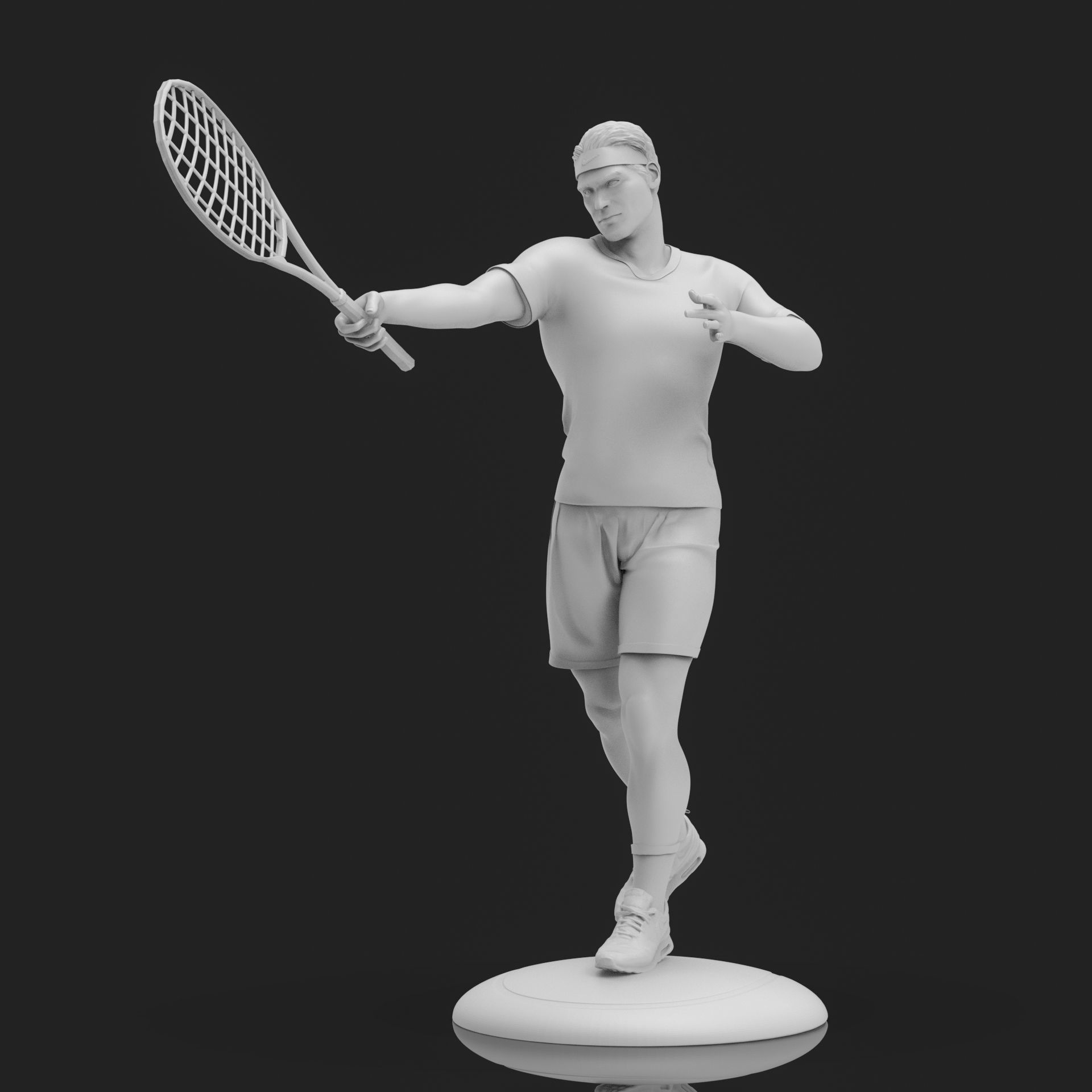 Roger Federer 3D Printable 3 3D model 3D printable | CGTrader