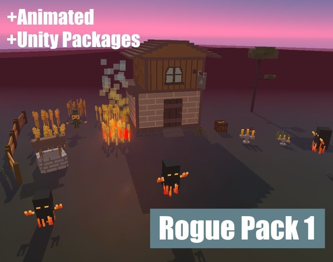 3D model Rogue Pack 1 VR / AR / low-poly | CGTrader