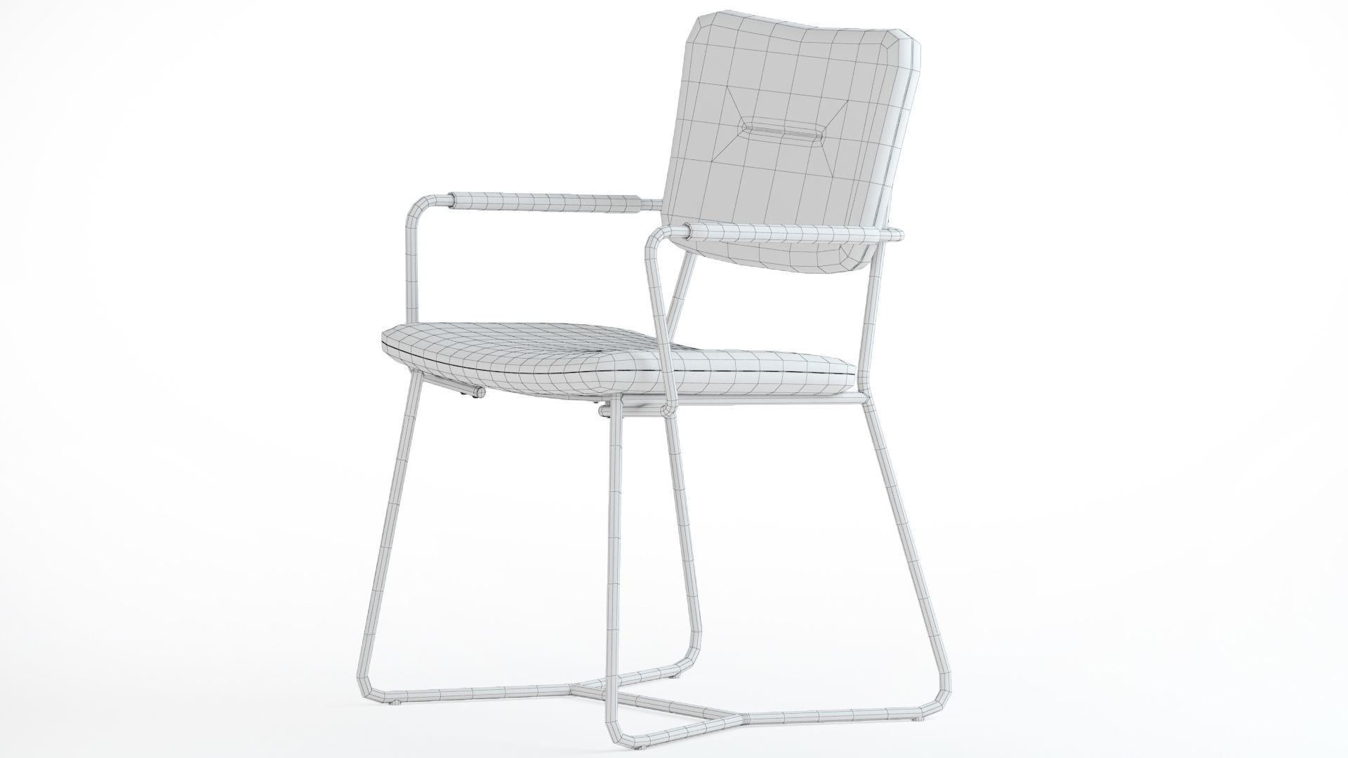 Chair AMF Alphabet H 3D model | CGTrader