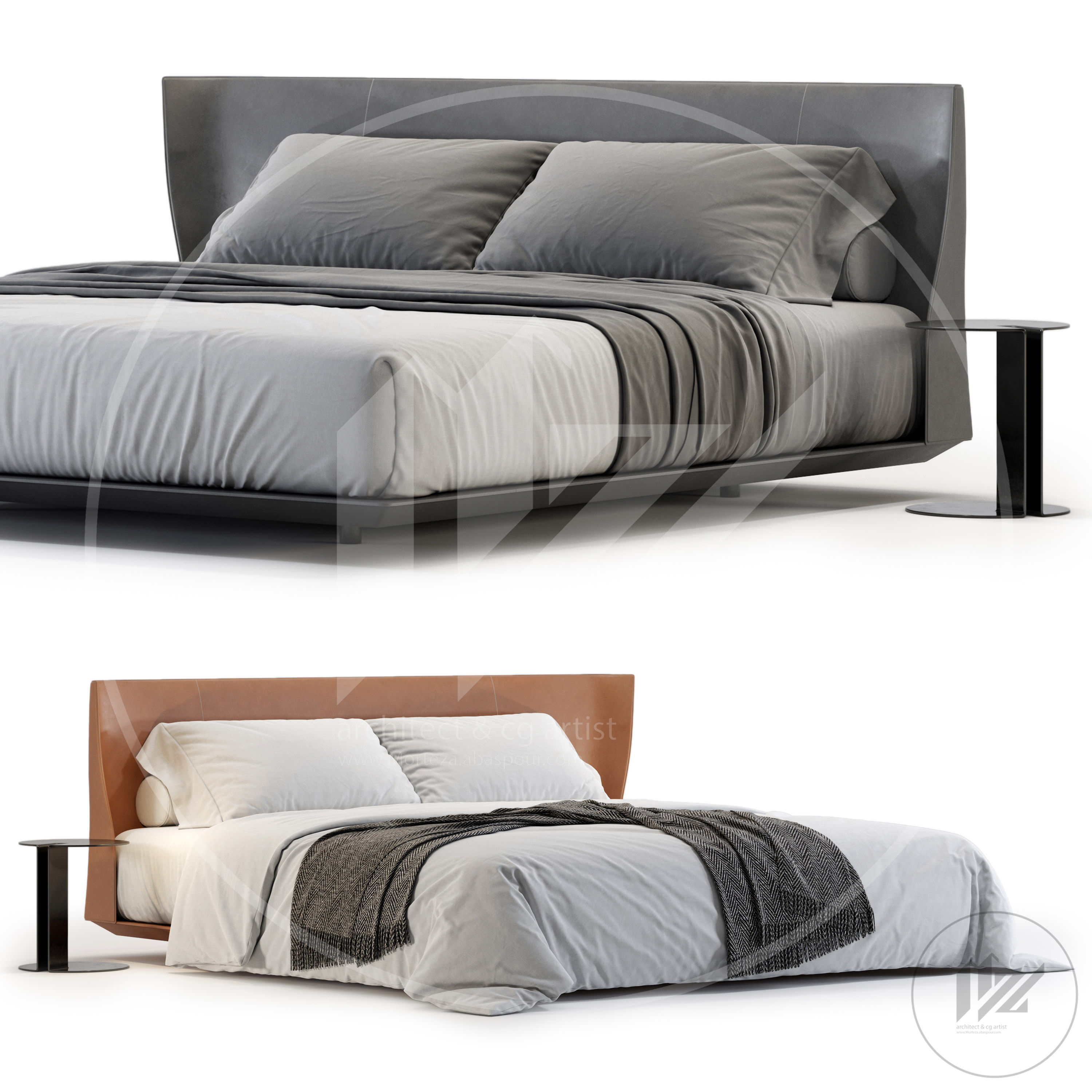 B And B Italia Alys Bed 3D model | CGTrader