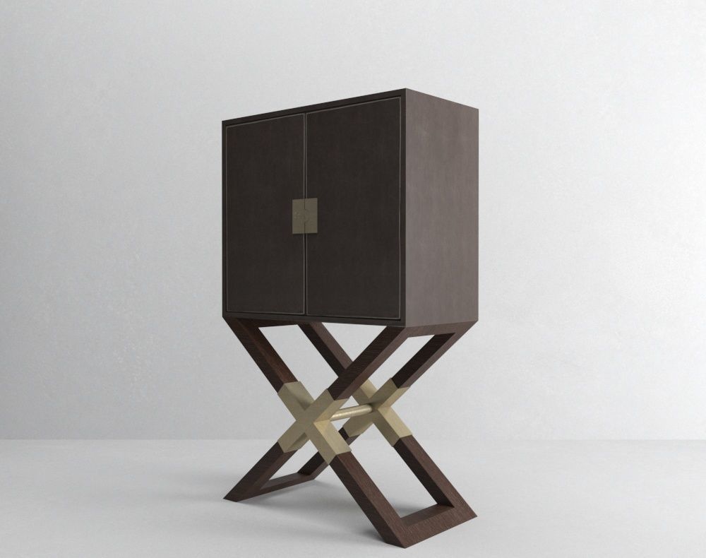 Bar cabinet clarendon Bernhardt 3D model | CGTrader