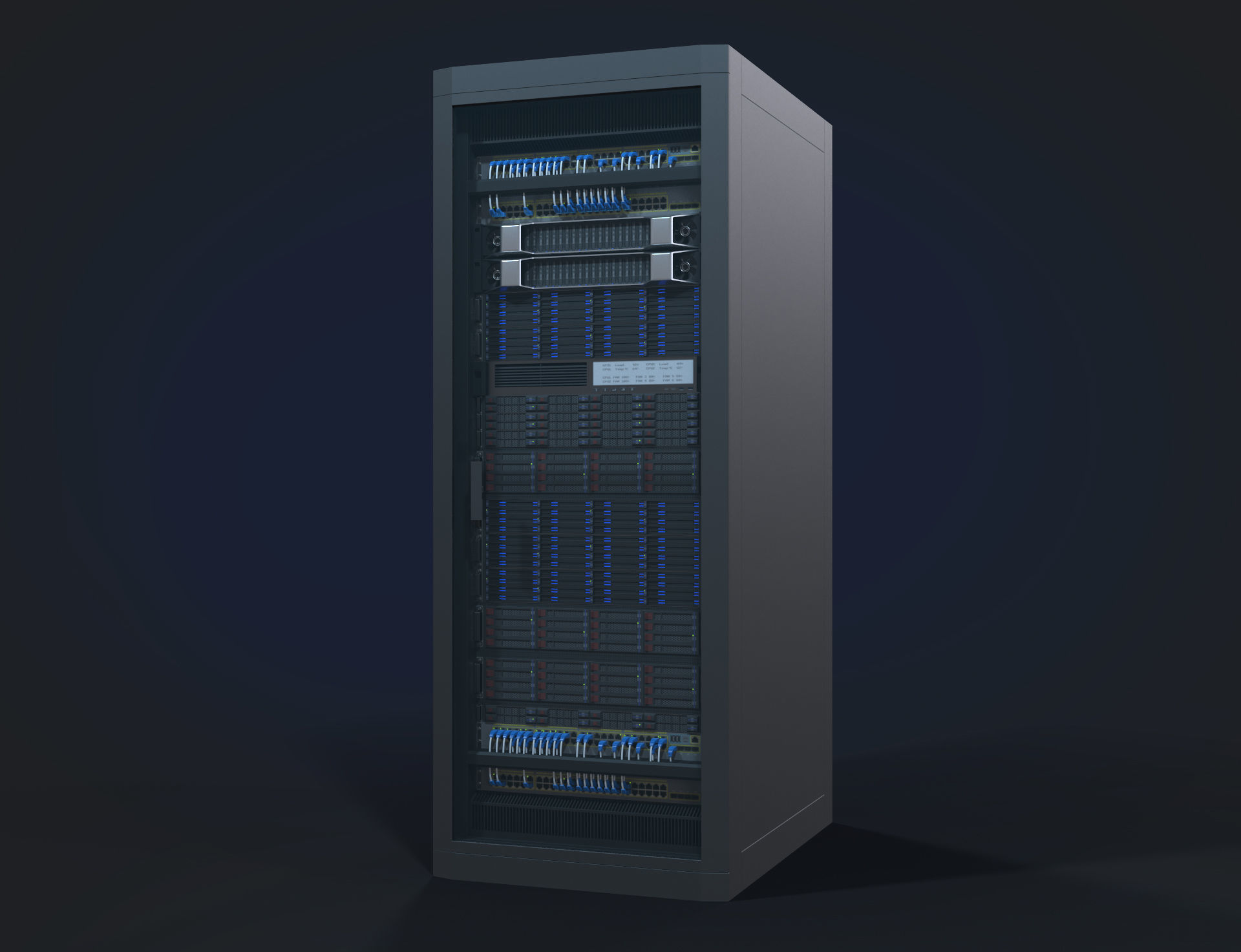 3D model Modular Server Rack VR / AR / low-poly | CGTrader