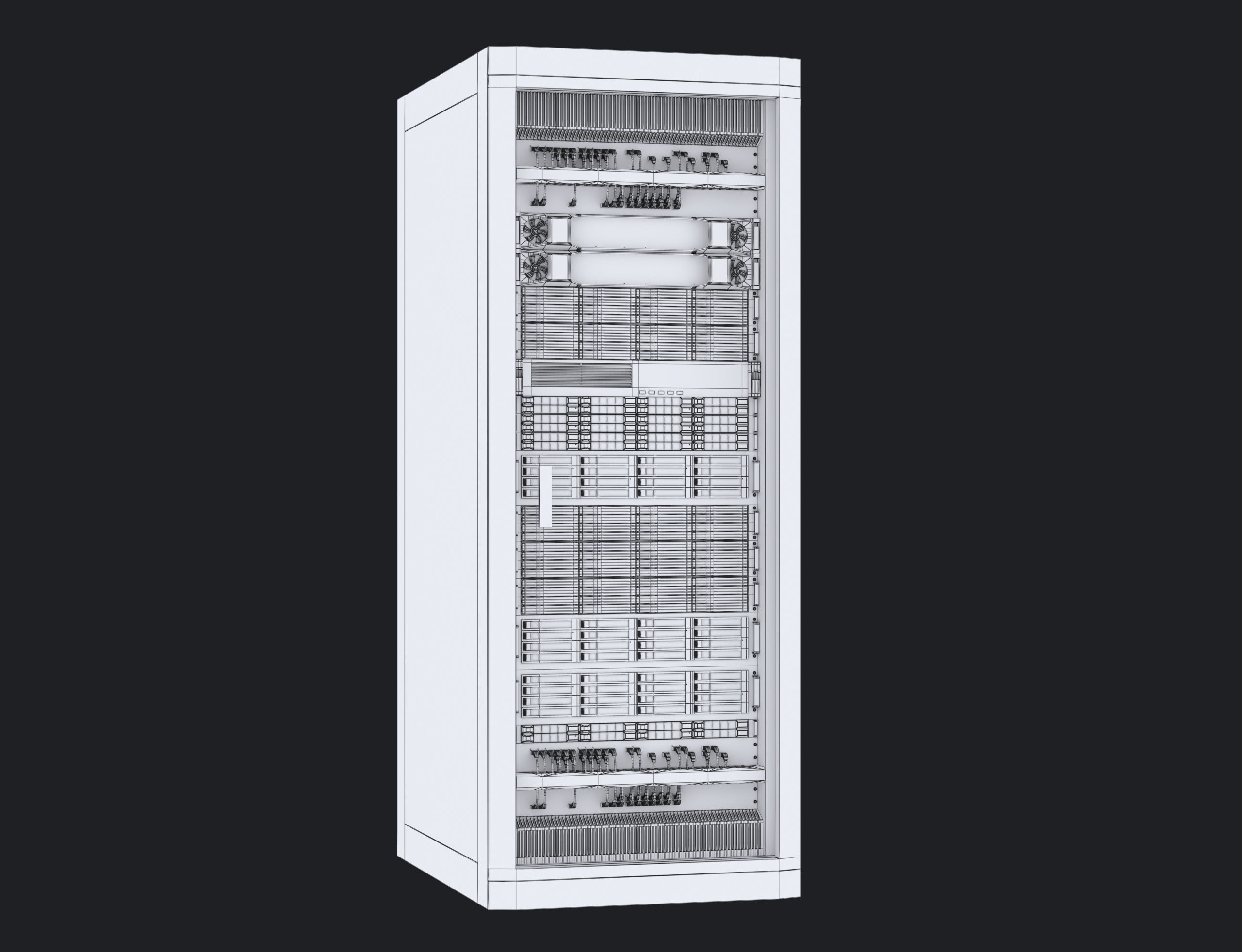 3D model Modular Server Rack VR / AR / low-poly | CGTrader