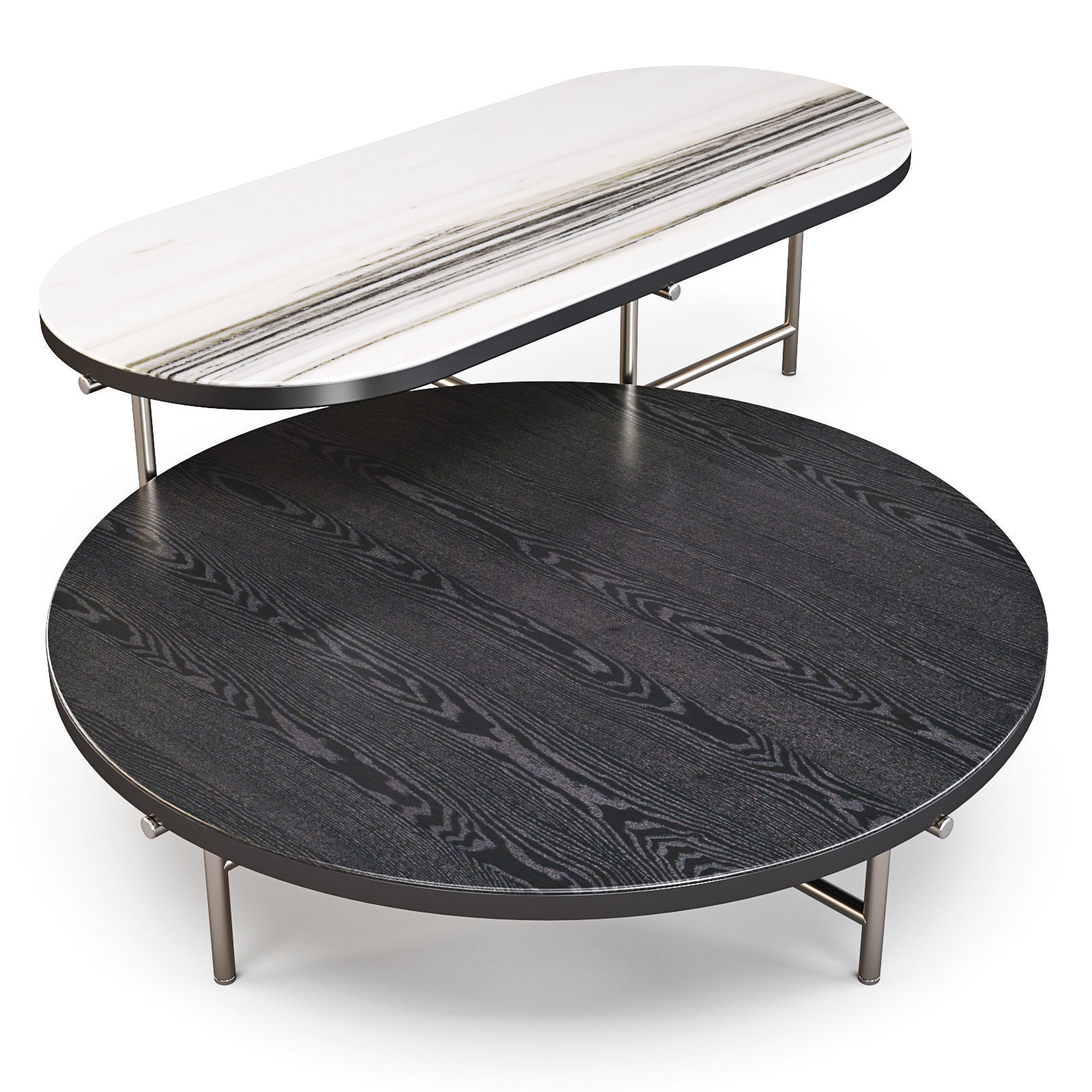Minotti Torii - Coffee Tables Set 02 3D model | CGTrader