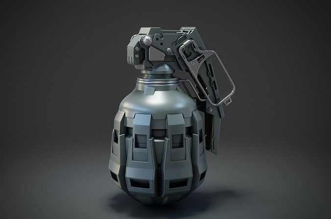 Sci-Fi grenade high-poly 3D model 3D model | CGTrader
