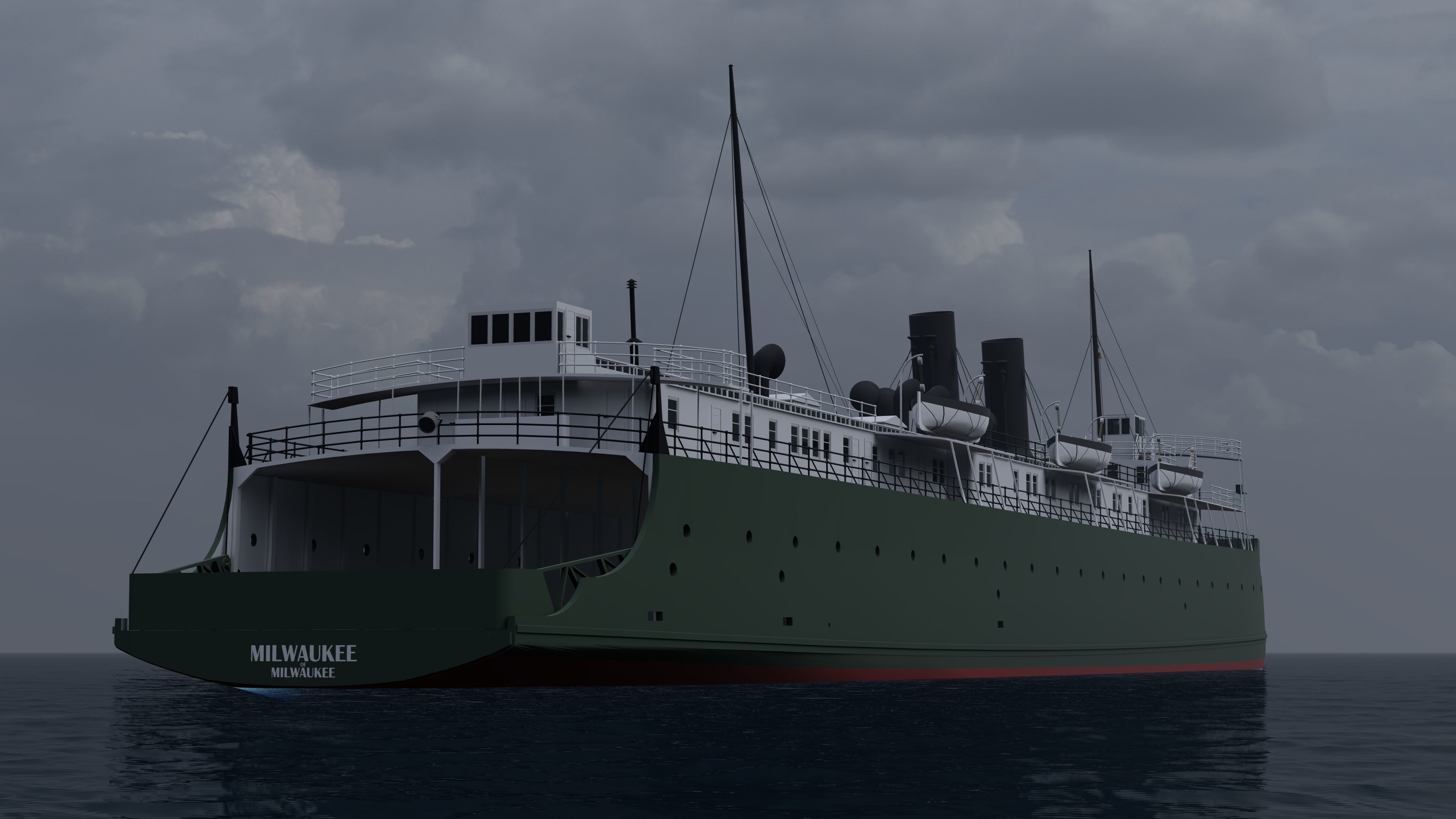 SS Milwaukee 3D model | CGTrader