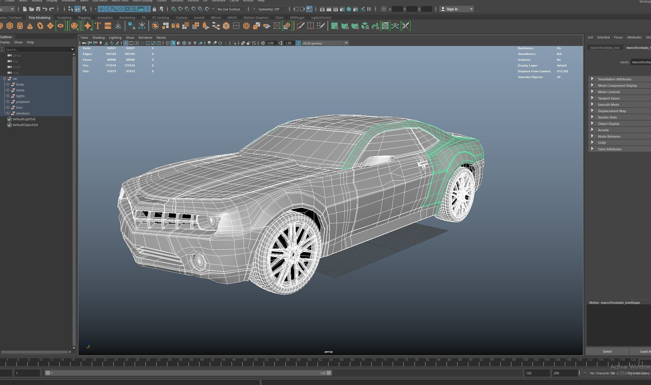 Car camaro 3D model 3D model | CGTrader