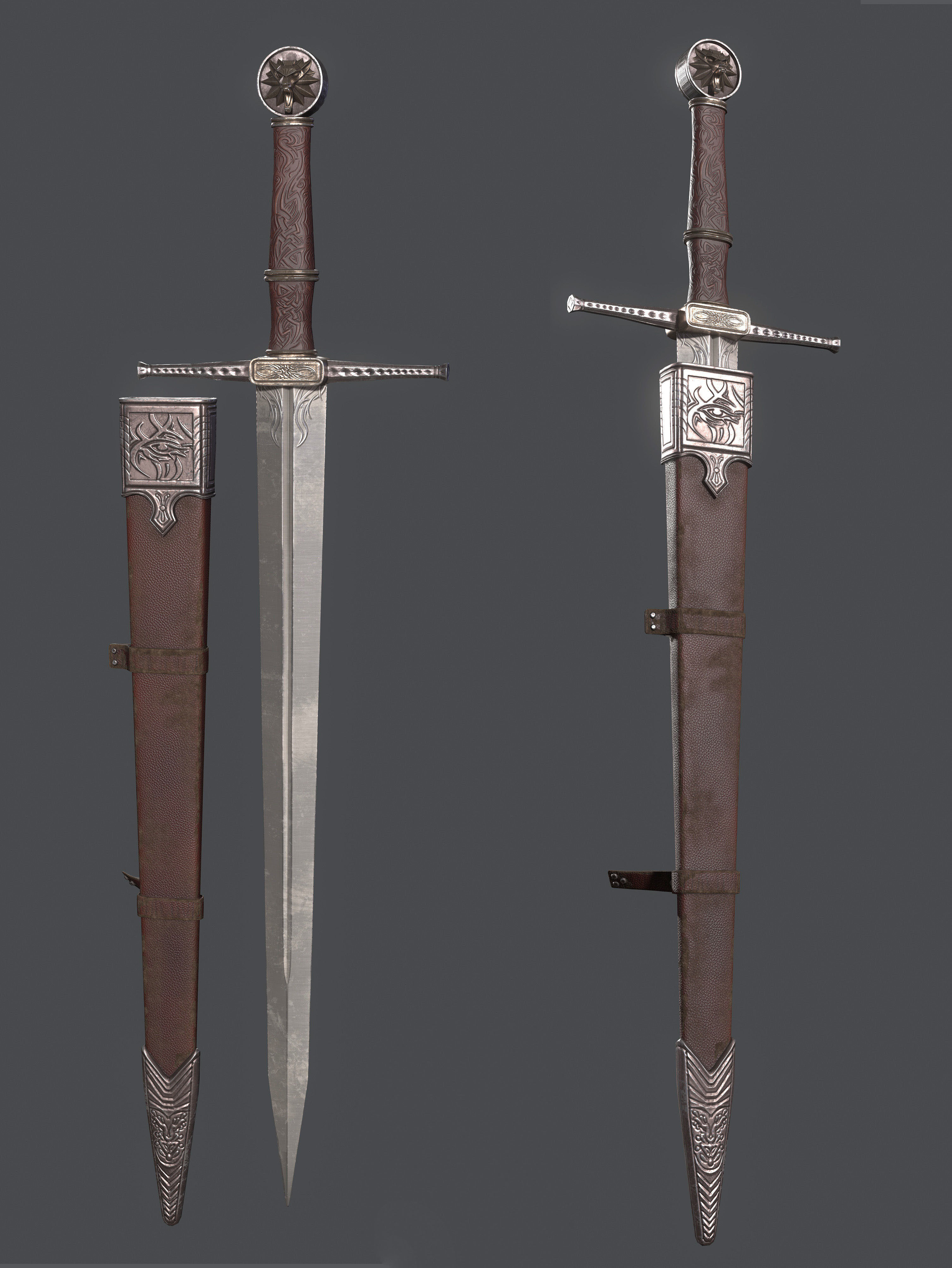 3D model Witcher Sword VR / AR / low-poly | CGTrader