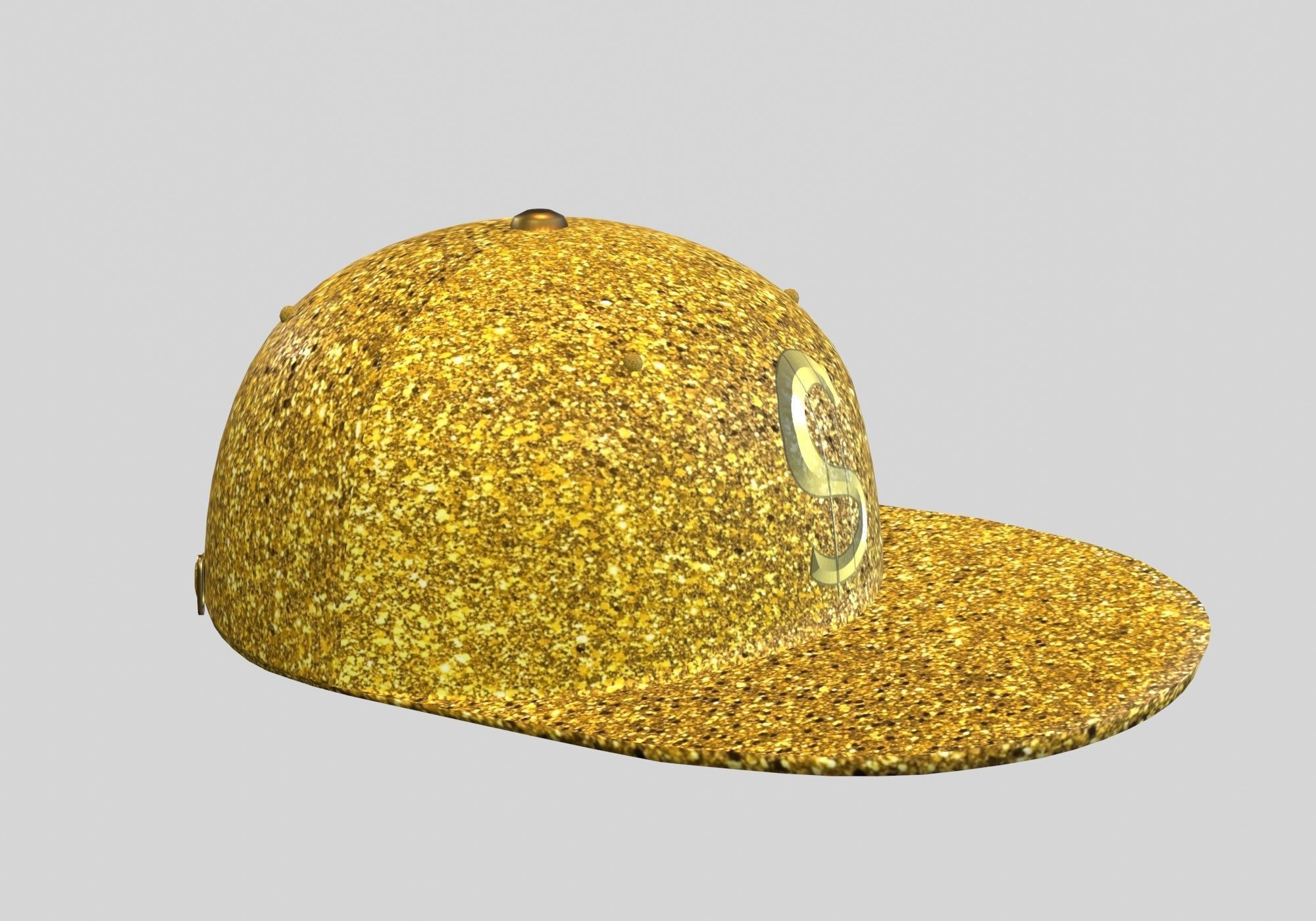 golden cap 3D model | CGTrader