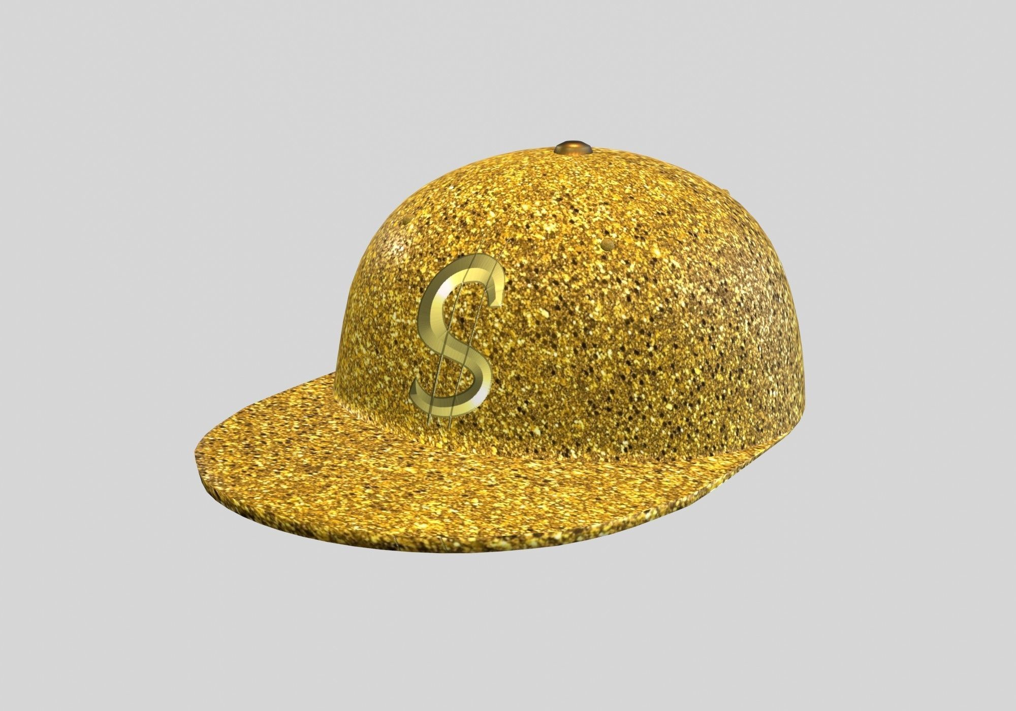 golden cap 3D model | CGTrader