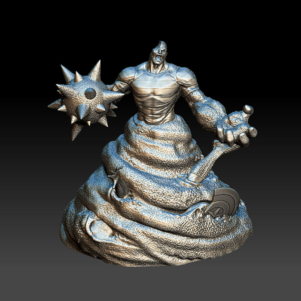 Sandman statue of man free 3D model 3D printable | CGTrader