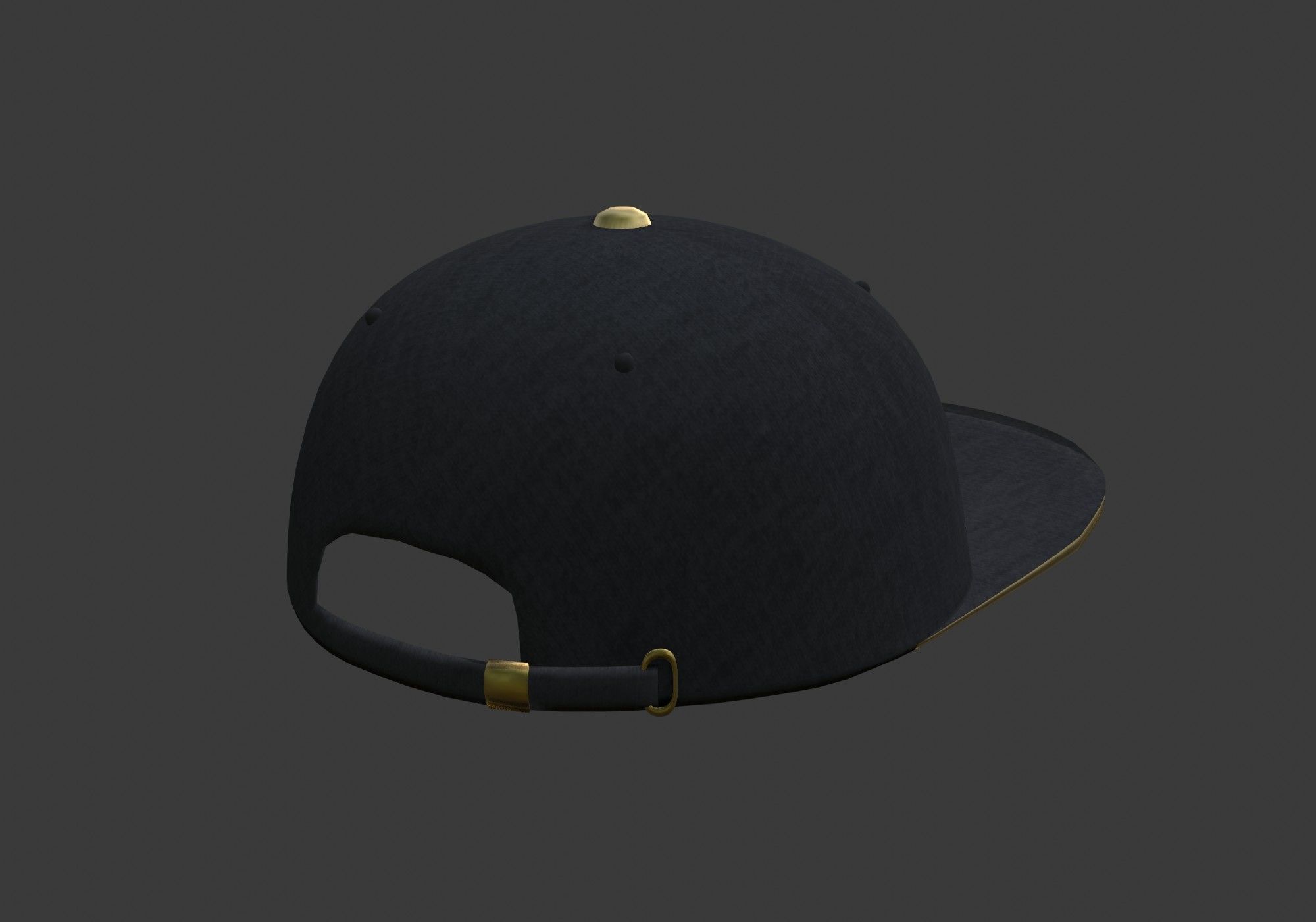 black stylistic cap 3D model | CGTrader