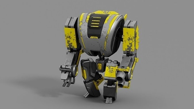 Combat Droid rigged- animated character 3D model animated rigged | CGTrader