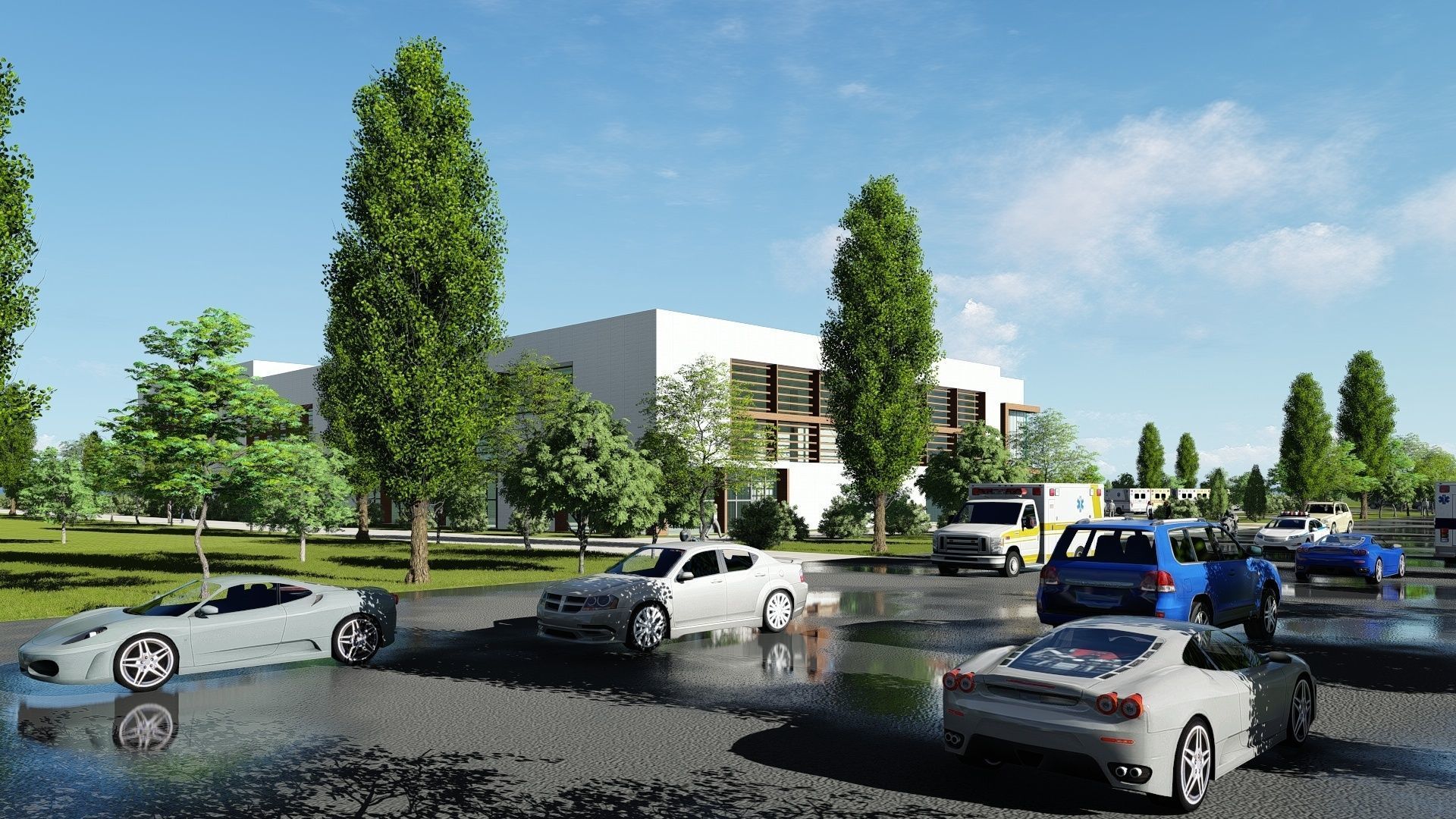 Sketchup Hospital F2 with Render and Lumion file 3D model | CGTrader