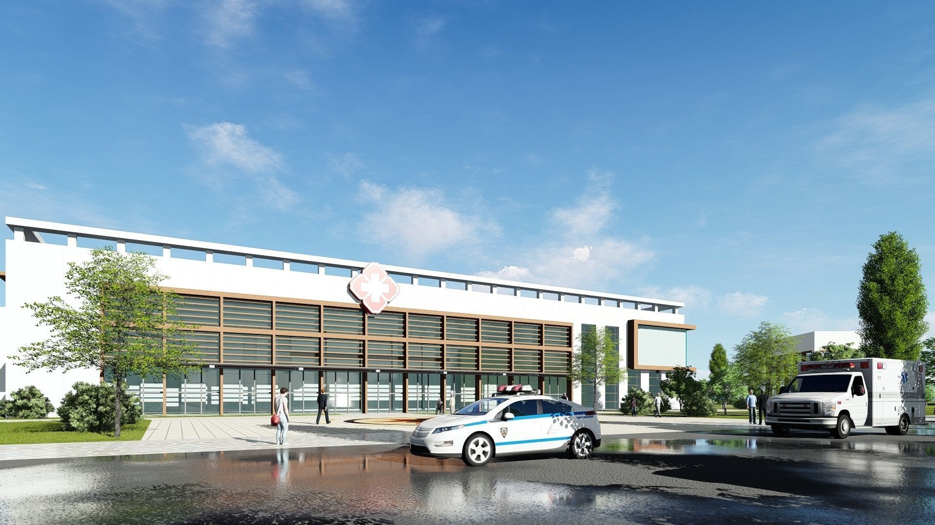 Sketchup Hospital F2 with Render and Lumion file 3D model | CGTrader