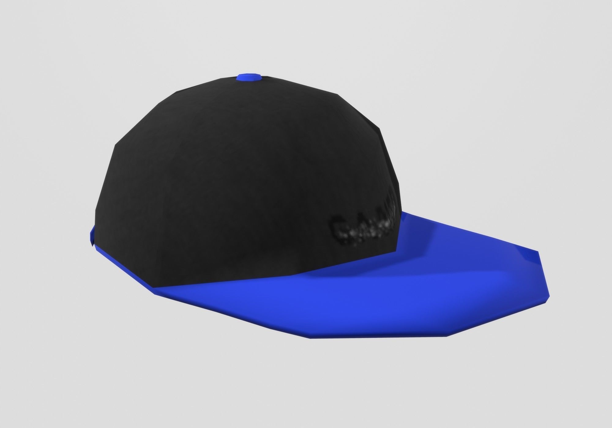 3D model low poly black gamer cap VR / AR / low-poly | CGTrader