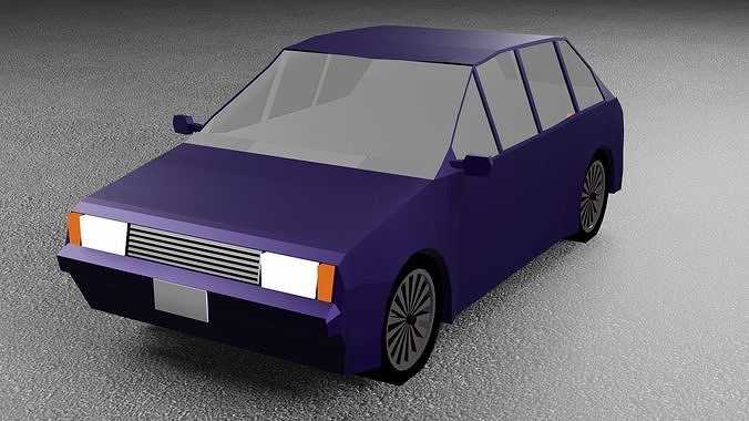 Mini Car Lowpoly free VR / AR / low-poly 3D model | CGTrader