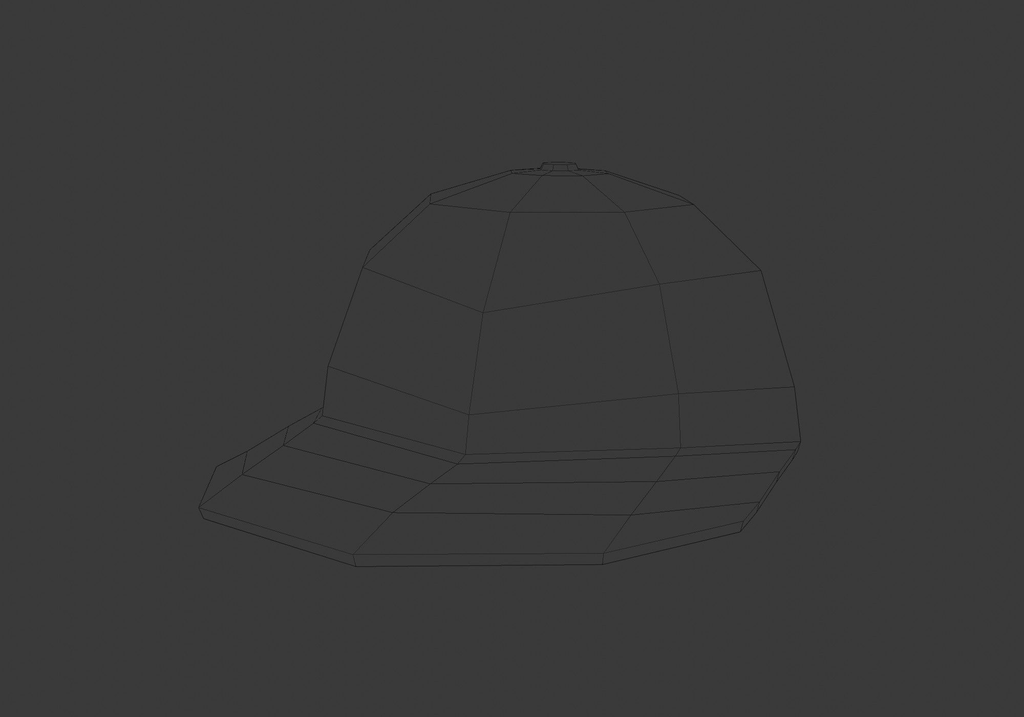 3D model low poly basketball cap VR / AR / low-poly | CGTrader