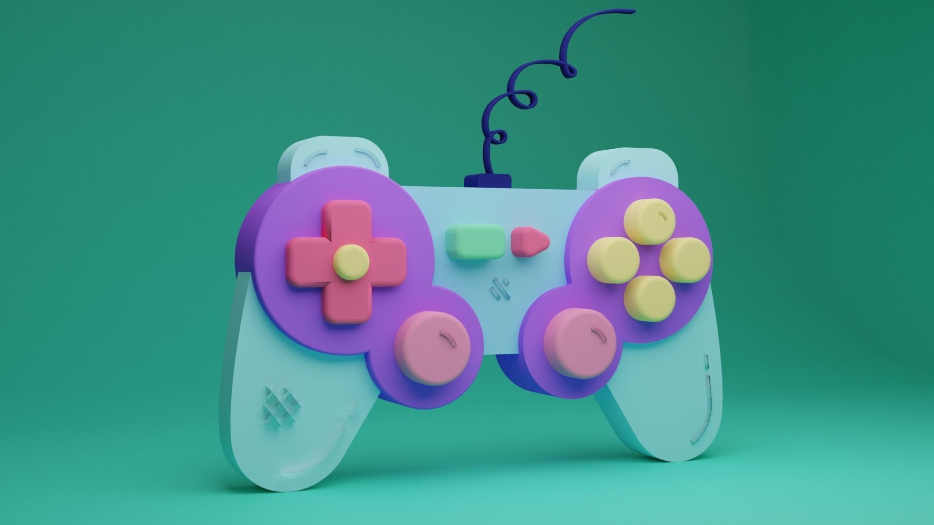 game handle 3D model | CGTrader