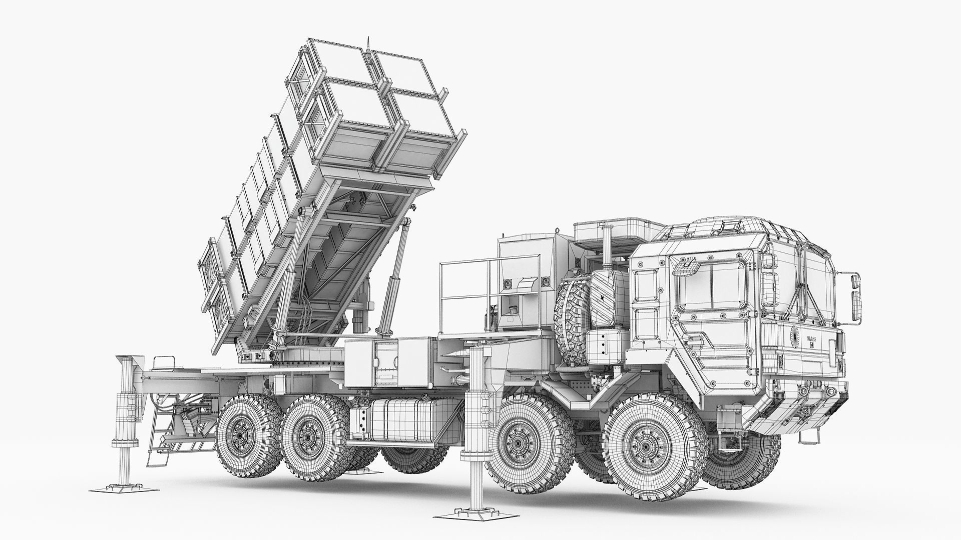 Rocket launcher MAN MIM-104 Patriot 3D model | CGTrader