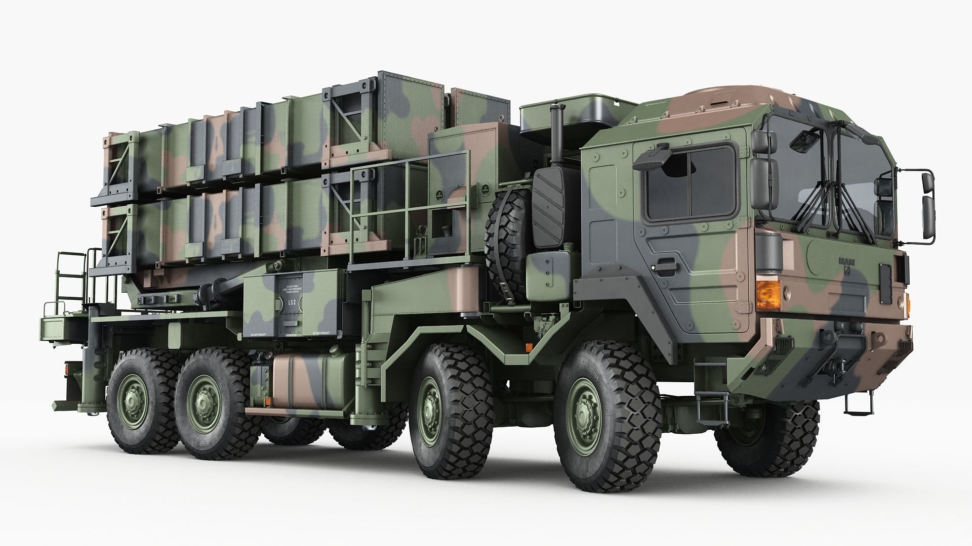 Rocket launcher MAN MIM-104 Patriot 3D model | CGTrader