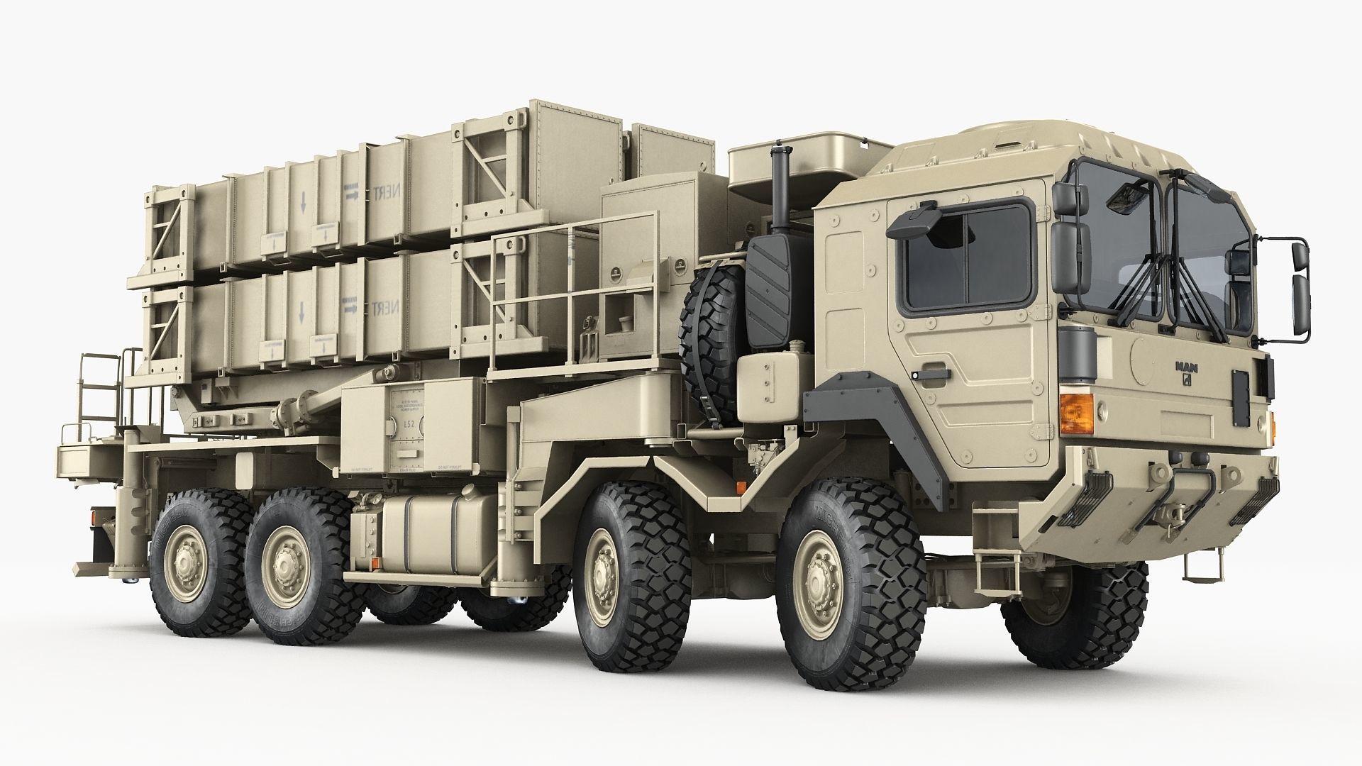 Rocket launcher MAN MIM-104 Patriot 3D model | CGTrader