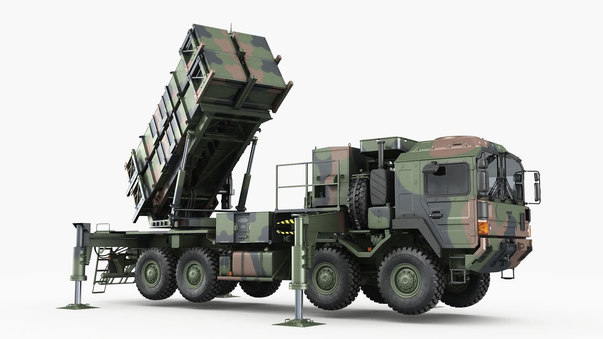 Rocket launcher MAN MIM-104 Patriot 3D model | CGTrader