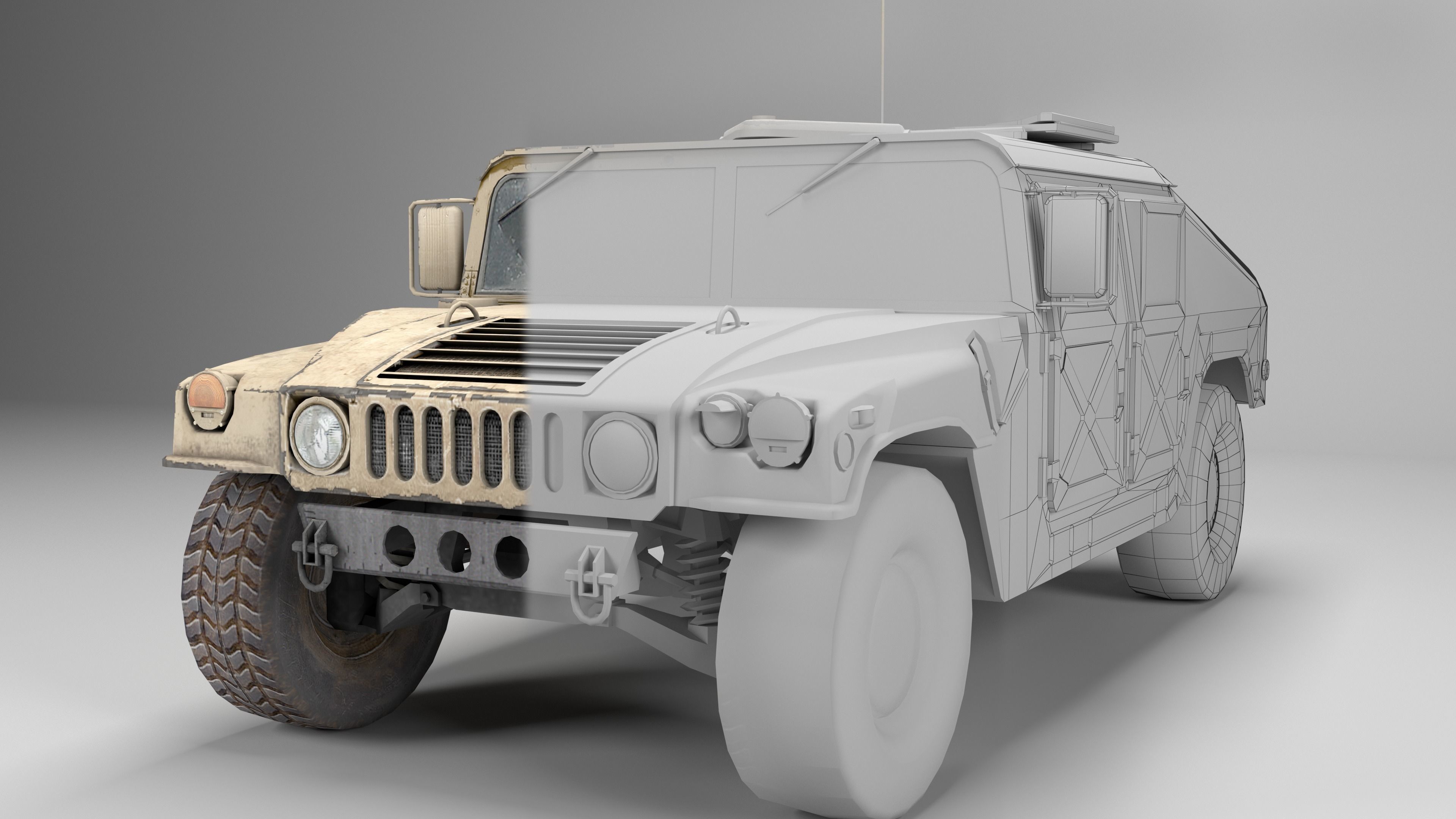 3D model Military Hummer Humvee 3D model VR / AR / low-poly | CGTrader