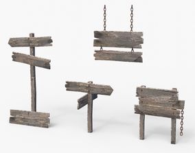 Wood sign 3D Models | CGTrader