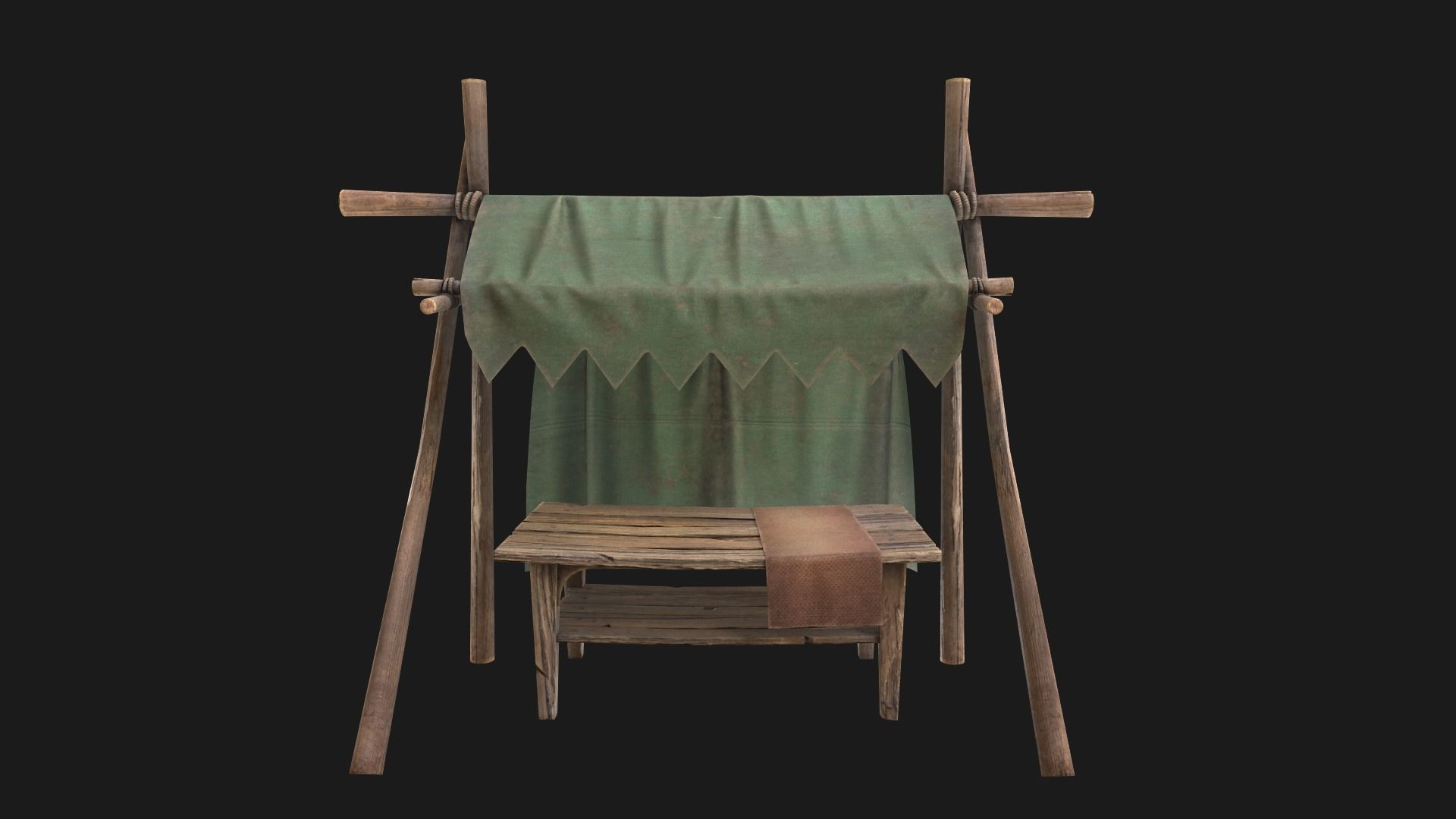 3D model Army Market Tent VR / AR / low-poly | CGTrader