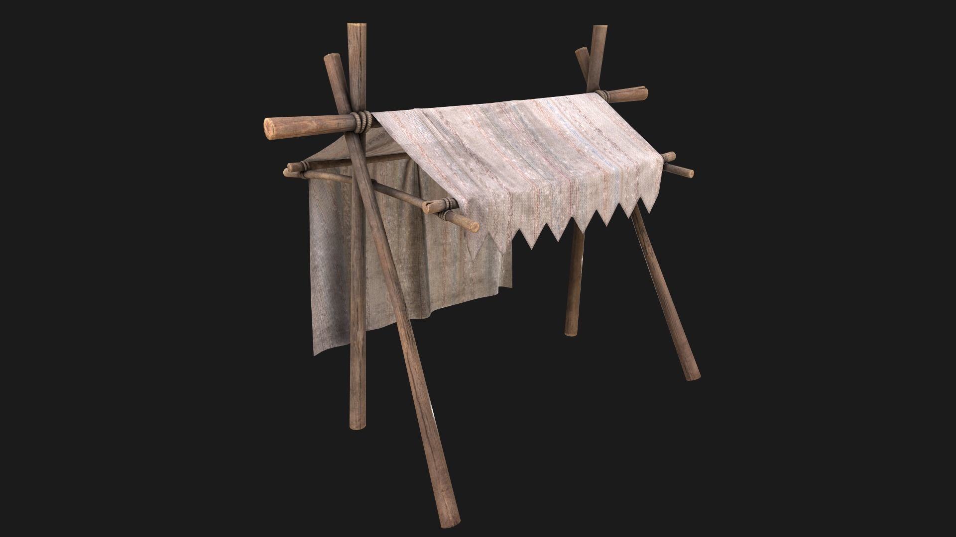 3D model Medieval Market Stalls Tent VR / AR / low-poly animated | CGTrader