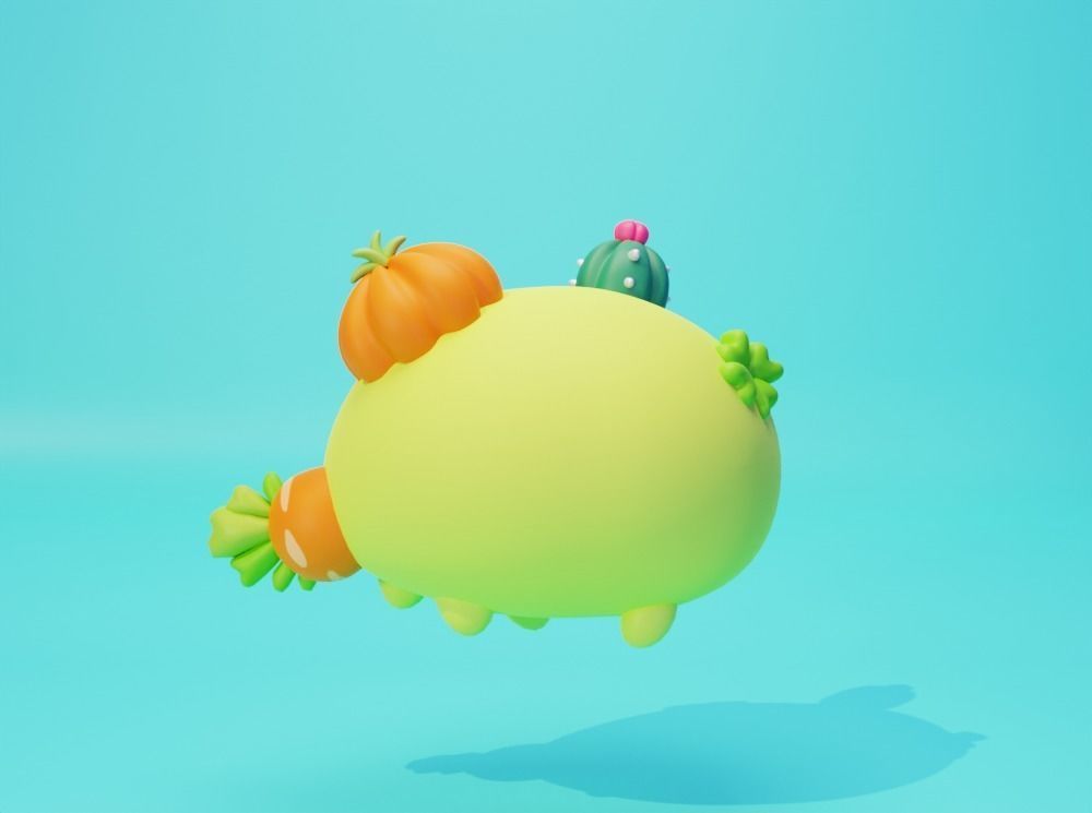 Axie infinity - Plant free 3D model | CGTrader