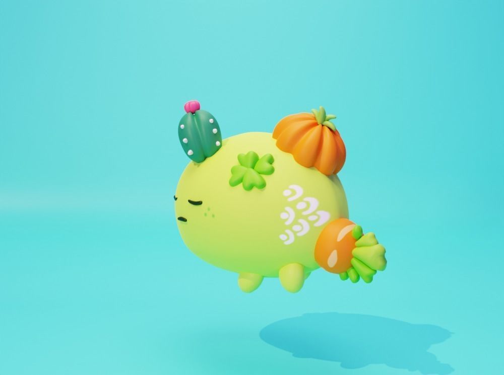 Axie infinity - Plant free 3D model | CGTrader