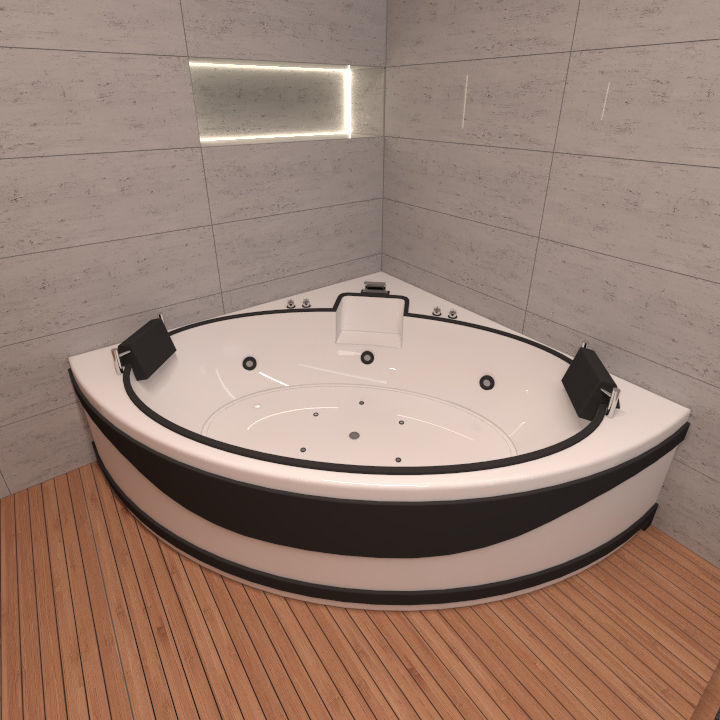 CORNER JACUZZI 3D model | CGTrader