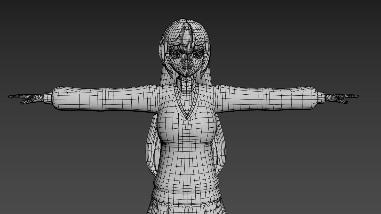 Shikimori san VRChat avatar 3D model rigged | CGTrader