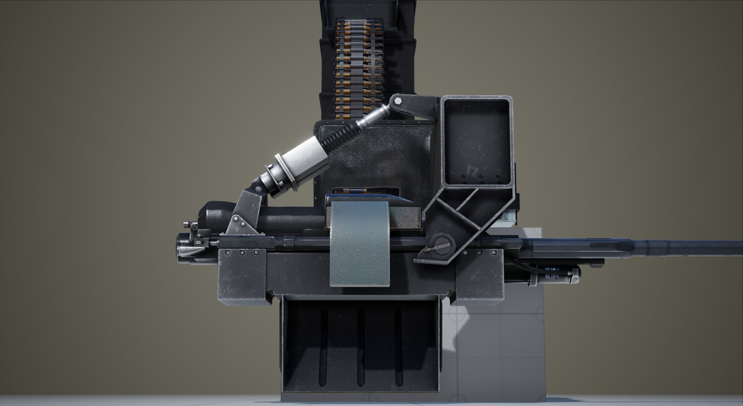 3D model Autocannon for a Helicopter VR / AR / low-poly | CGTrader