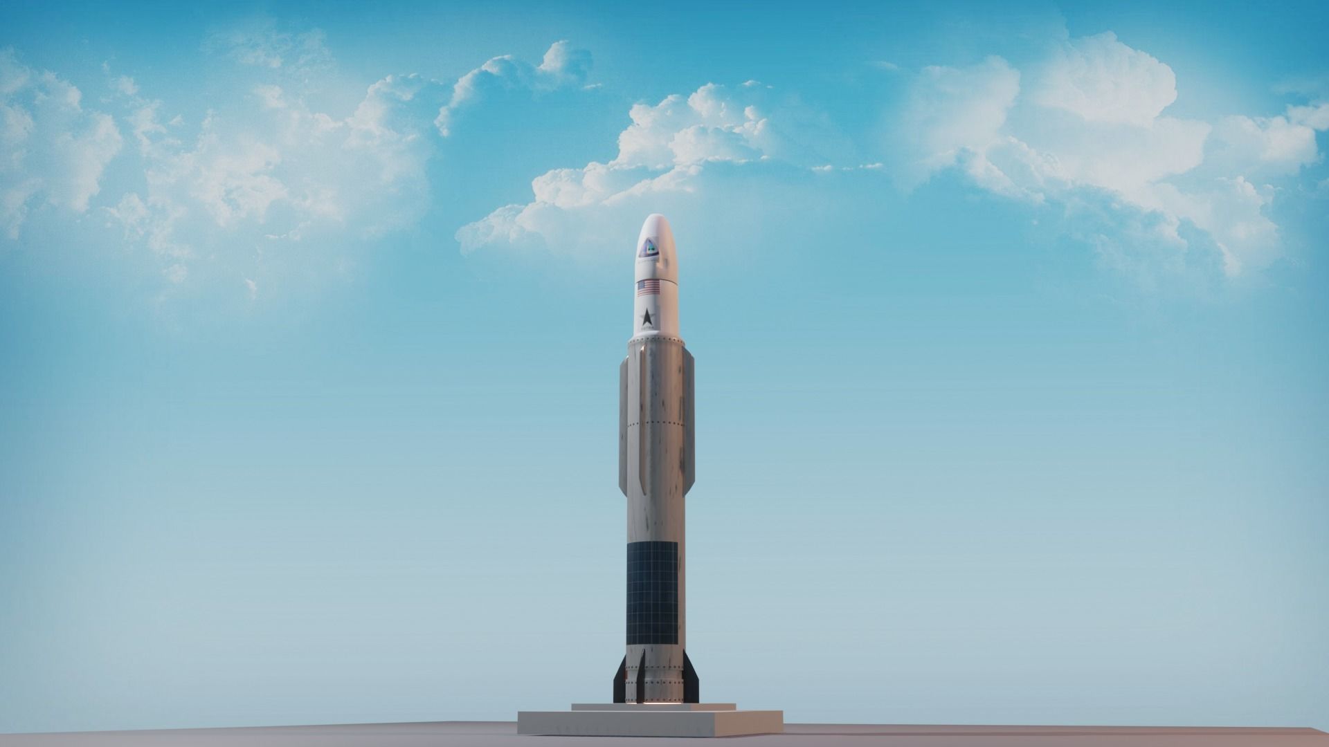 3D model Astra Rocket 3 VR / AR / low-poly | CGTrader