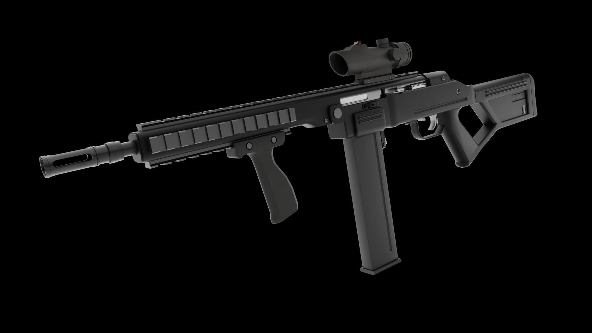 PPSH Modified free 3D model | CGTrader