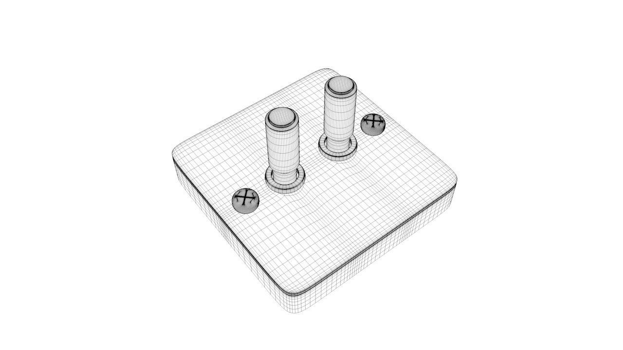 Vintage style switchgear panel free 3D model | CGTrader