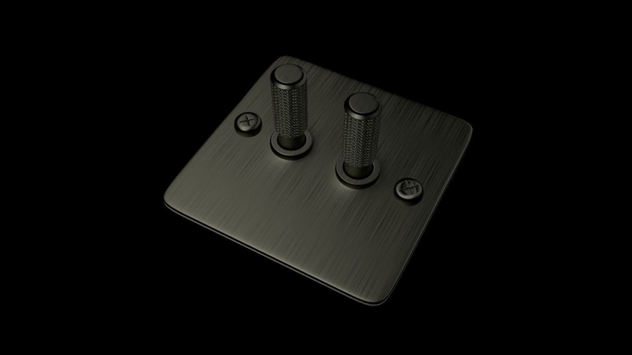 Vintage style switchgear panel free 3D model | CGTrader