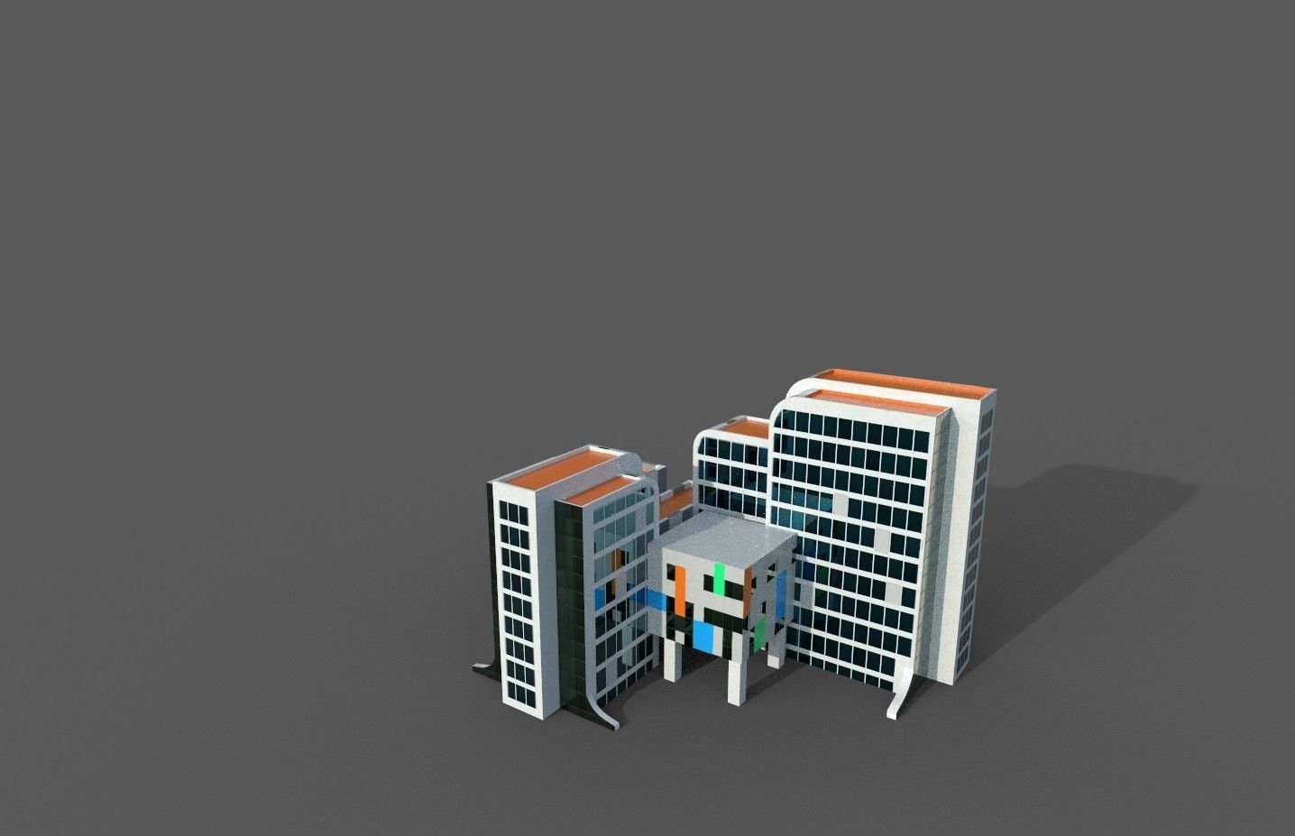 3D model FPT Building VR / AR / low-poly | CGTrader