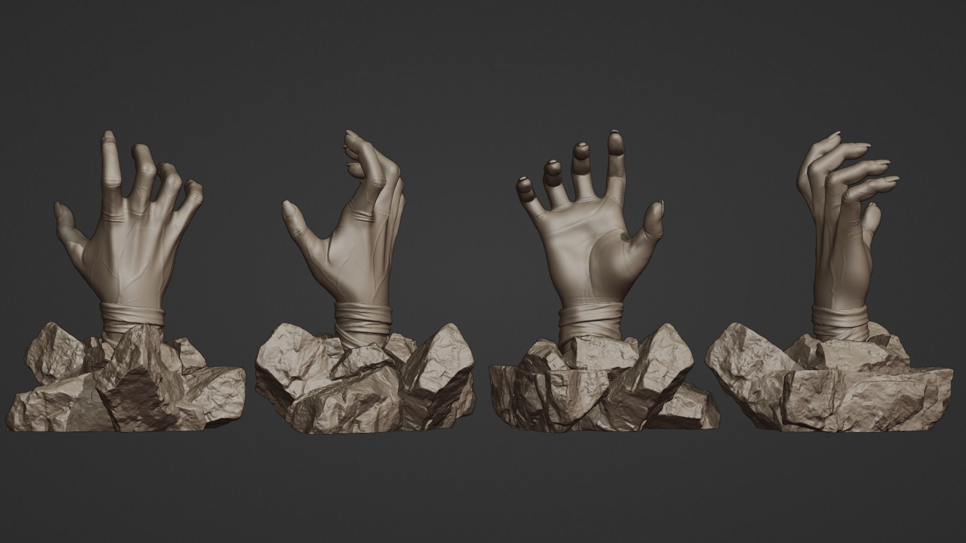Creature Hand 3D model 3D printable | CGTrader