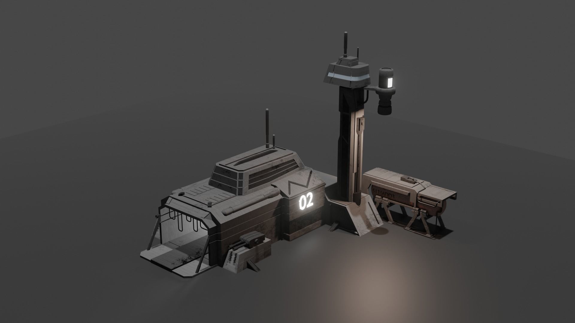 Military Base 3D model 3D model rigged | CGTrader